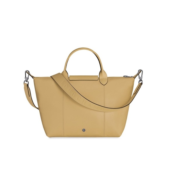 Longchamp | Bags | Longchamp Medium Le Pliage Cuir Top Handle Bag ...